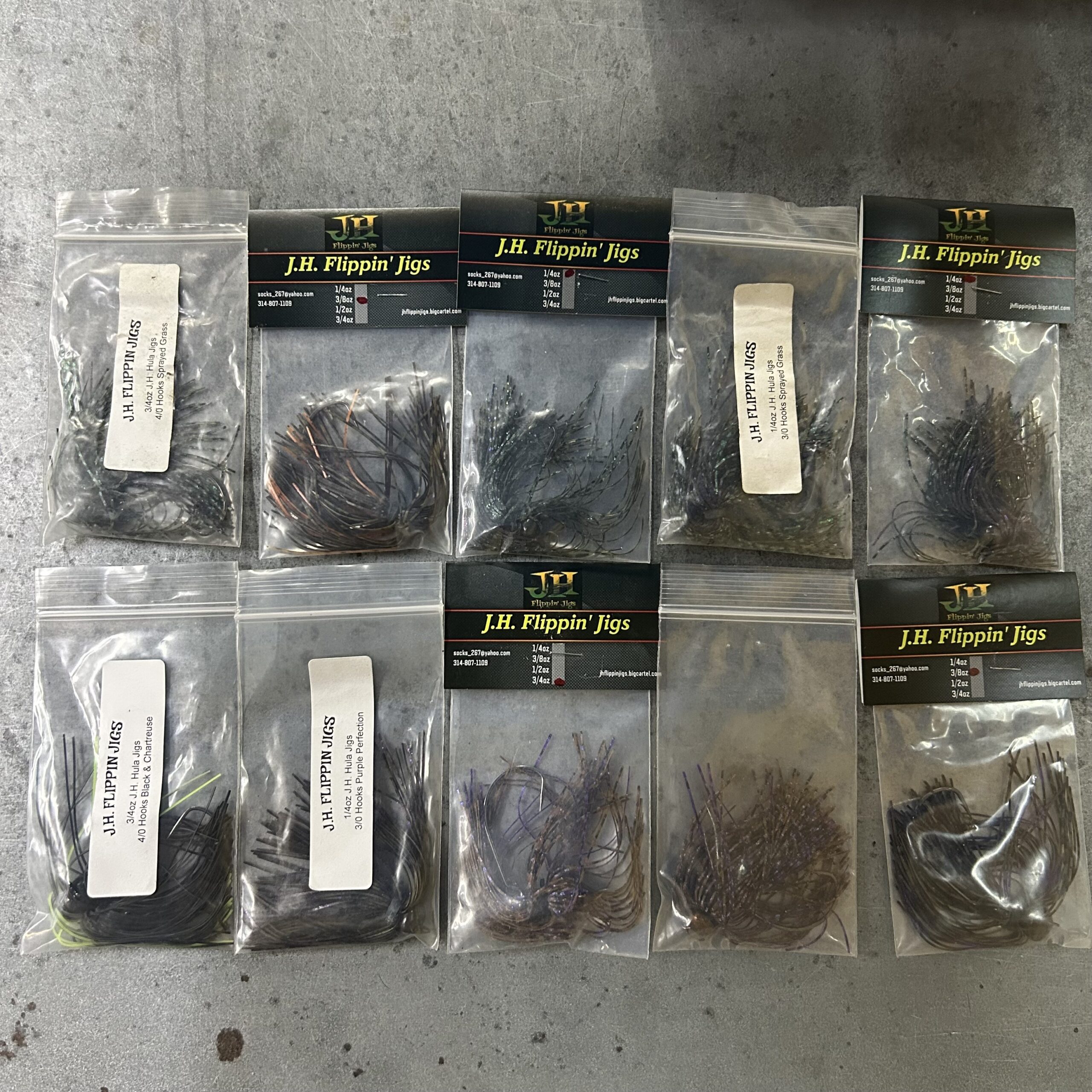 J.H. HULA JIGS LOT #2 – Bruiser Baits